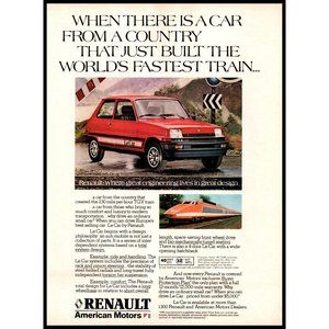 Renault | Art | 982 Renault Le Car 2 Door Hatchback Vintage Print Ad ...